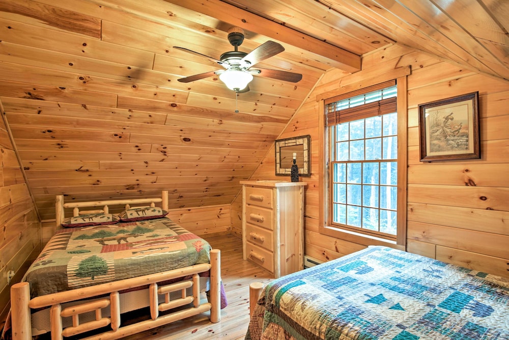 Cozy, Rustic Adirondack Riverfront Log Cabin, Rapids, access to ...