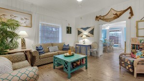 Casa, várias camas, varanda, vista para o jardim (Made in the Shade) | Área de estar