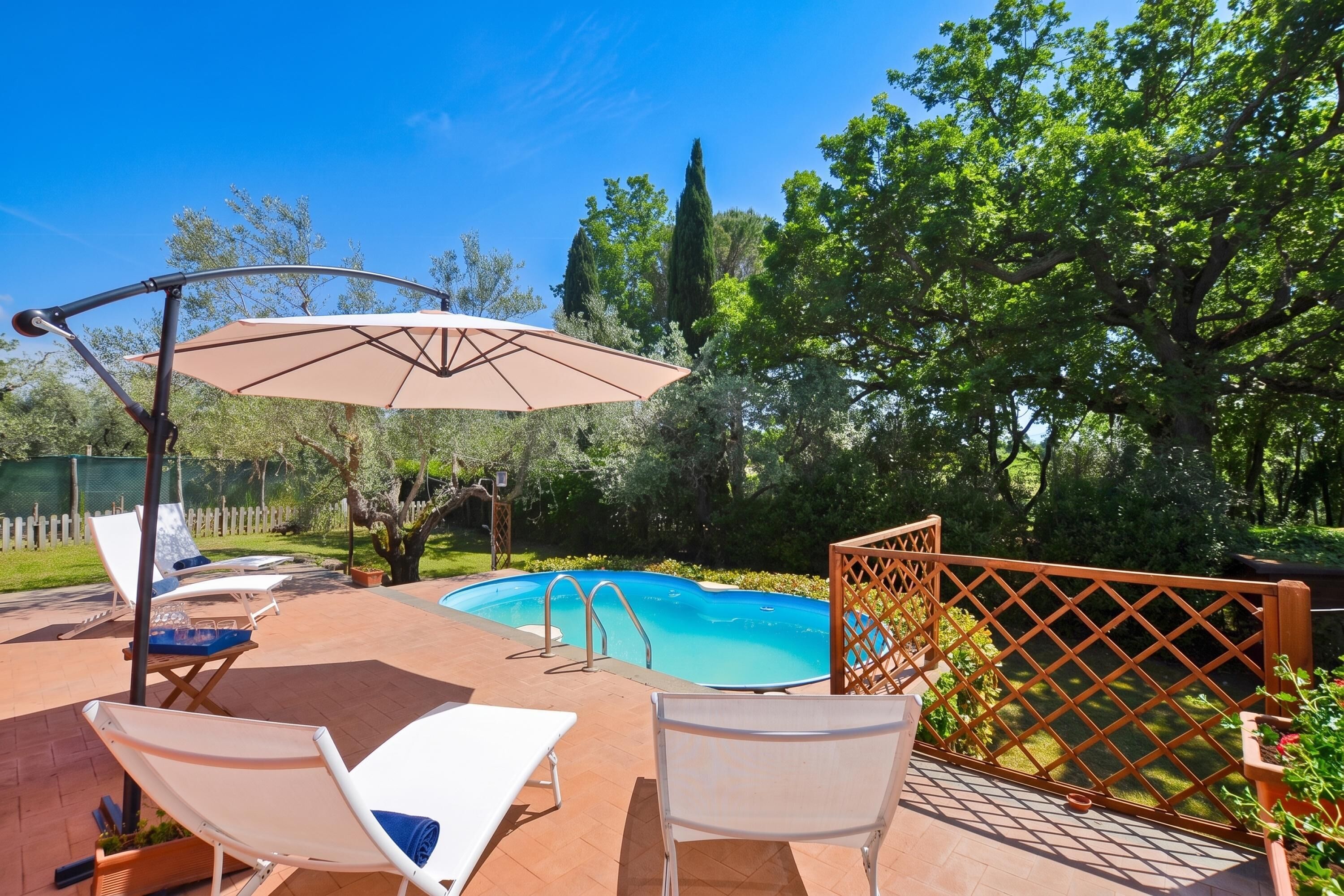 Casa Standard, 5 quartos, lareira, junto à montanha (Casale Pontarello) | Piscina | Piscina exterior sazonal 