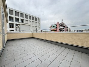 Terraço no piso superior