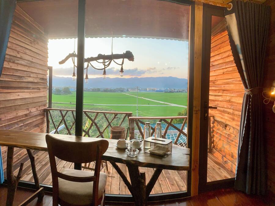 Quarto casal premium, 1 cama King, vista para o vale | Roupas de cama antialérgicas, cofres nos quartos, cortinas blackout