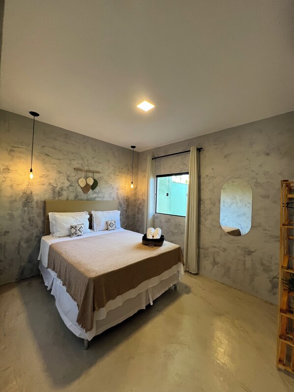 Estúdio Comfort, 2 quartos, vista para o jardim | Cofre no quarto, cortinas/cortinados opacos, ferro/tábua de engomar 