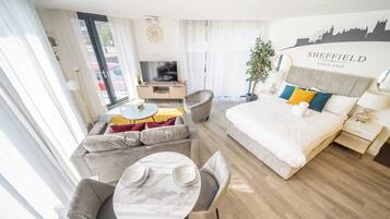 Apartamento | 1 quarto, Wi-fi grátis, roupa de cama fornecida