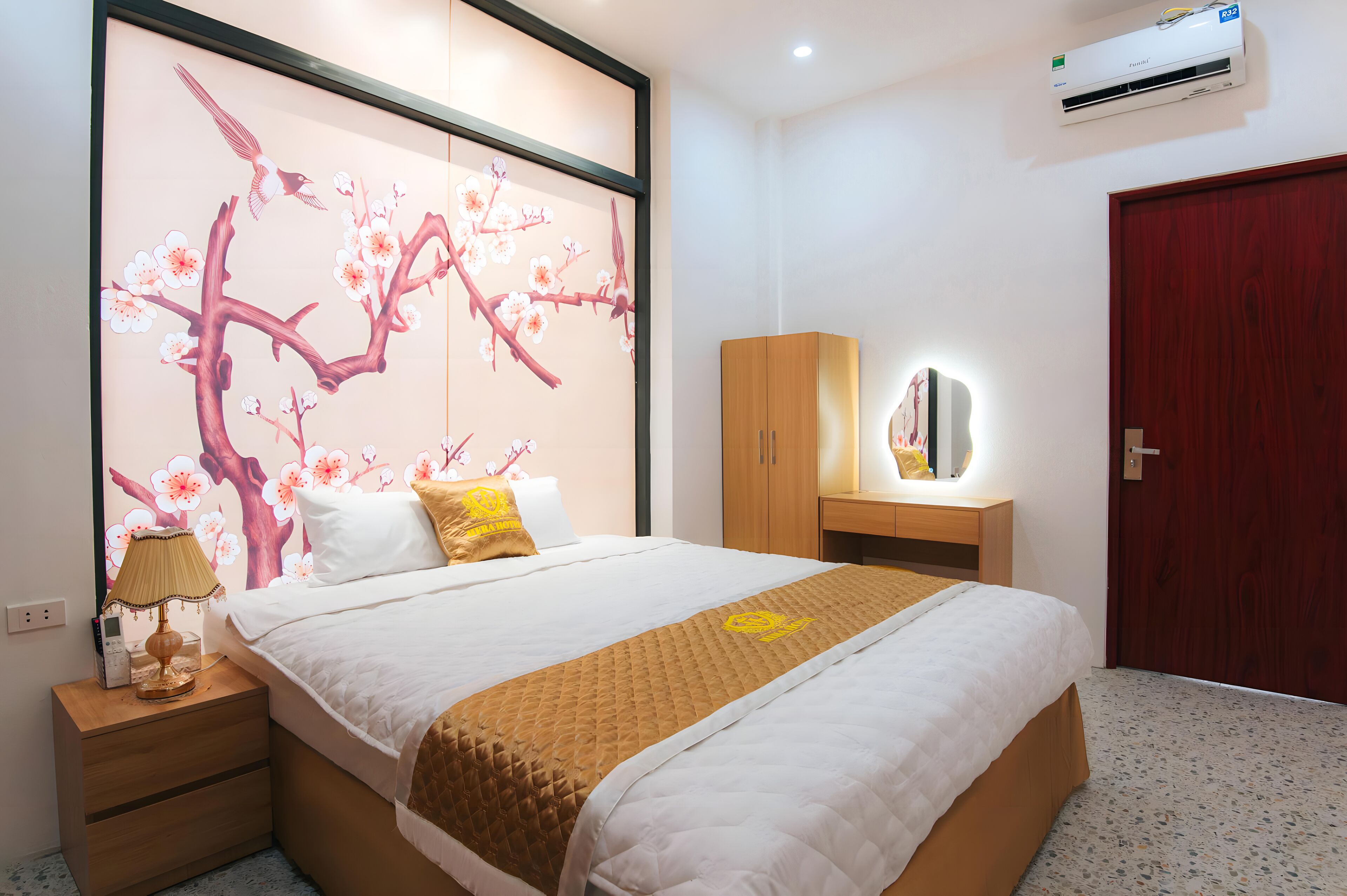 Quarto Duplo Standard | Roupa de alta qualidade, camas de colchão viscoelástico 