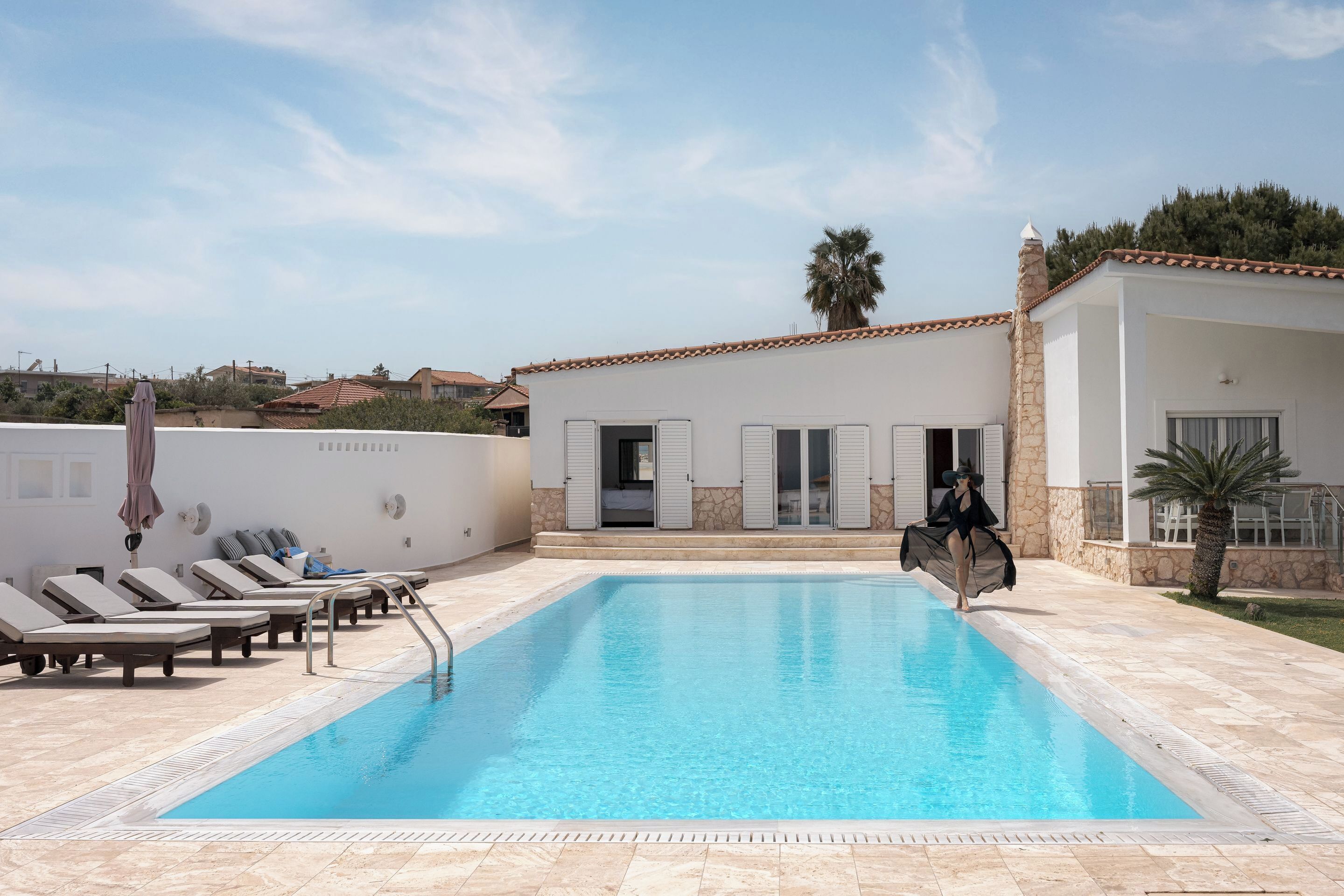 Vila superluxo, vista para o mar | 4 quartos, roupas de cama de algodão egípcio, roupas de cama premium