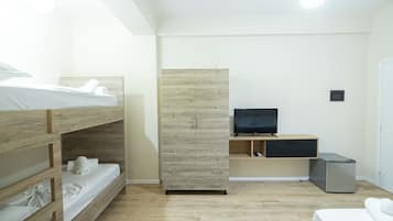 Quarto quádruplo | 1 quarto, quartos à prova de som, roupa de cama