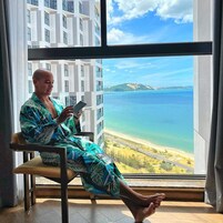 Quarto Executivo, várias camas, vista para o oceano, em frente ao mar | Vista para a praia ou o mar