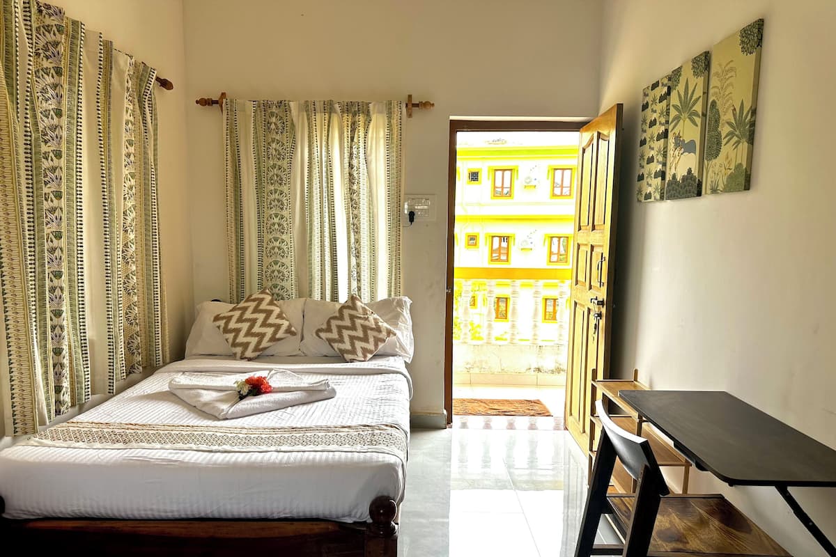 Apartamento Standard, vista para o jardim | Wi-fi grátis, roupa de cama fornecida