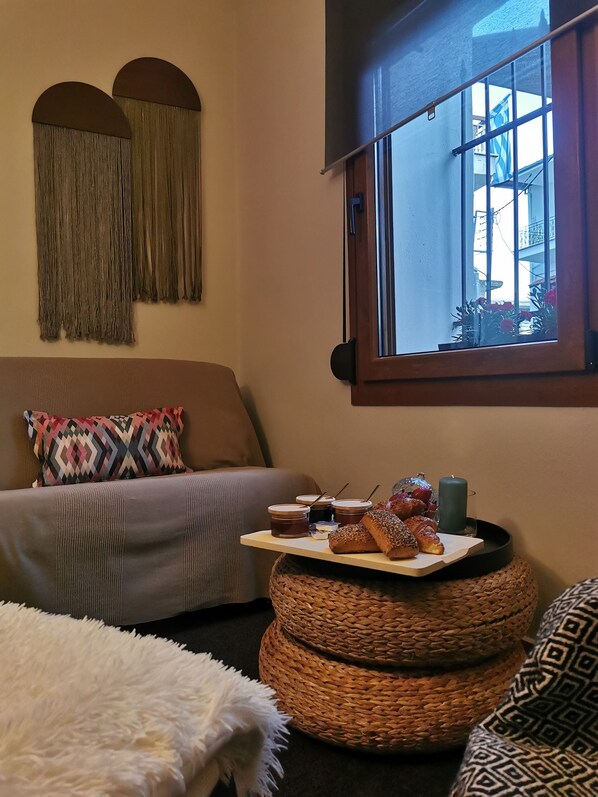 Quarto, 1 quarto, vista para o jardim | Parte interna