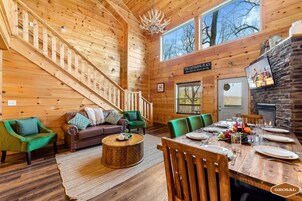 Cabana família, vista para a montanha | Sala de jantar