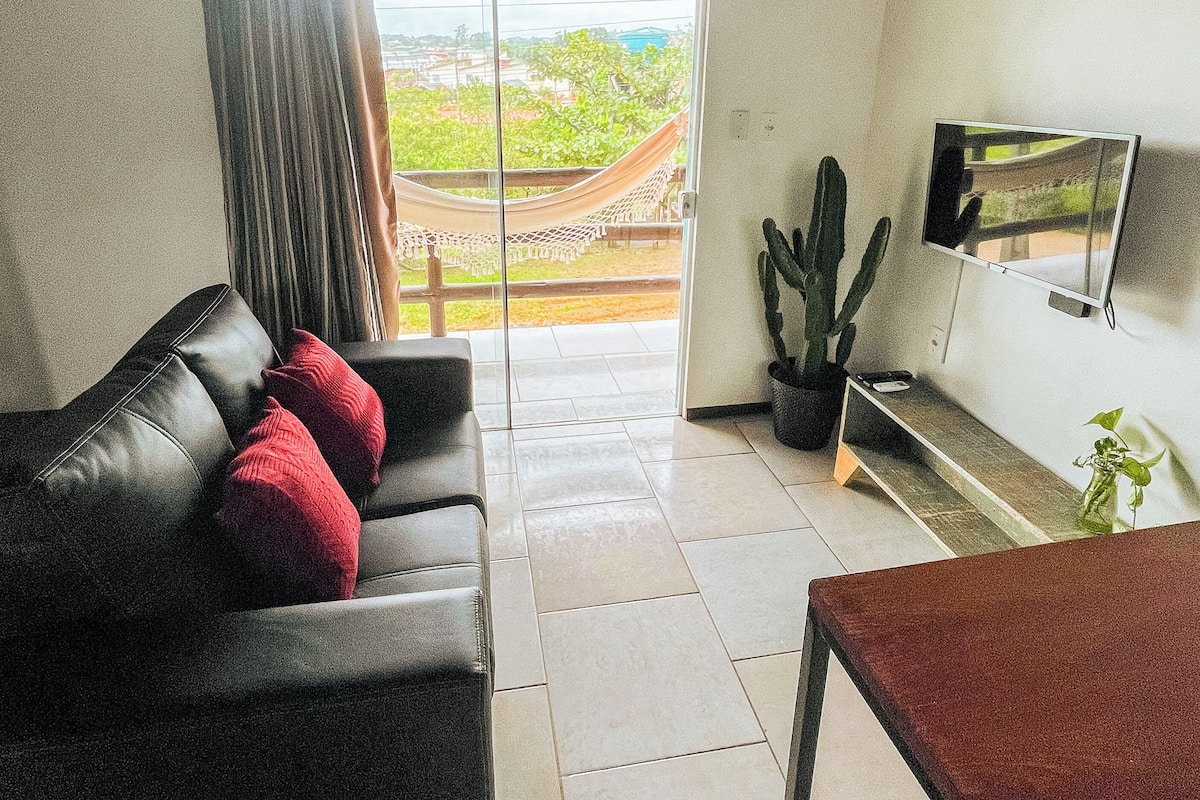 Loft conforto, sacada, vista para a montanha | Área de estar | Smart TV 32 polegadas com canais digitais