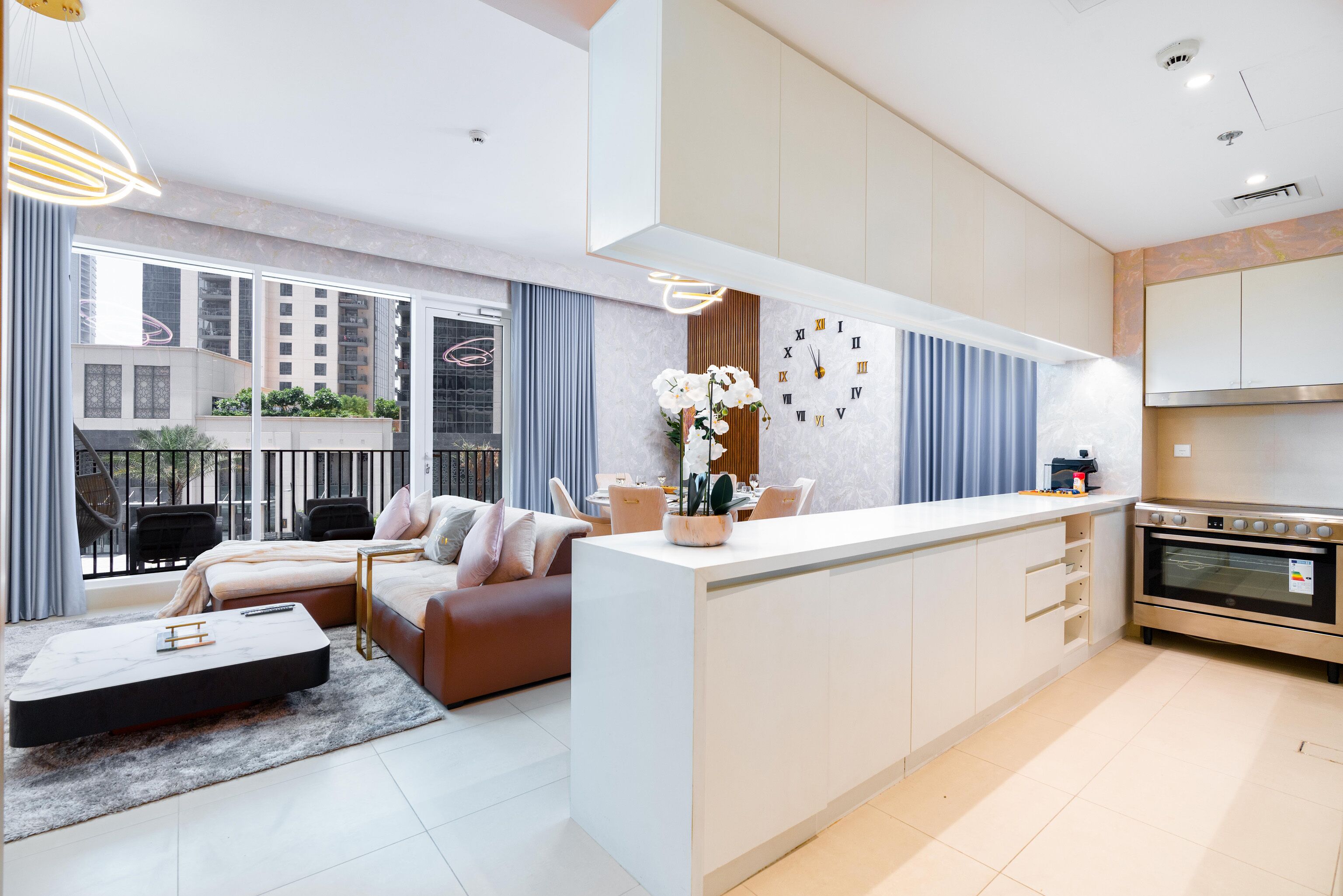 Apartamento de Luxo, 3 quartos, Vista para a cidade | Sala