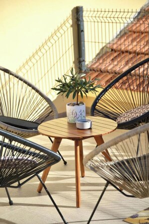 Apartamento Clássico | Terraço/pátio interior