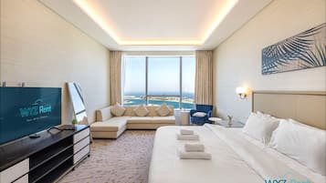 Apartamento Superior | 1 quarto, roupa de alta qualidade, camas de colchão Select Comfort