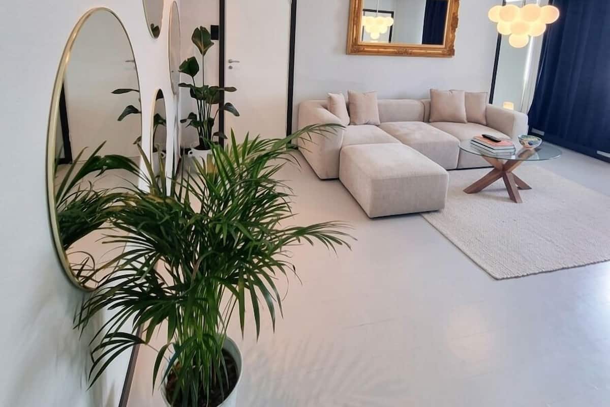 Apartamento, vista para o mar | Sala de estar