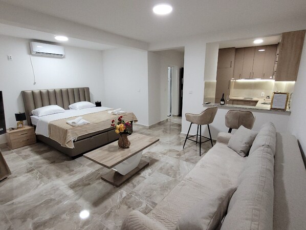 Estúdio Superior, varanda, vista para o mar | Quartos insonorizados, Wi-fi grátis 