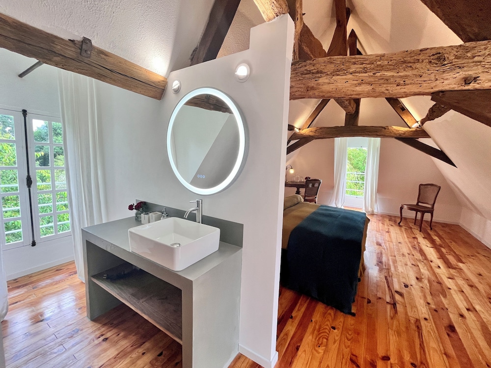Ferienhaus-design-ensuite Dusche-gartenblick - Angers