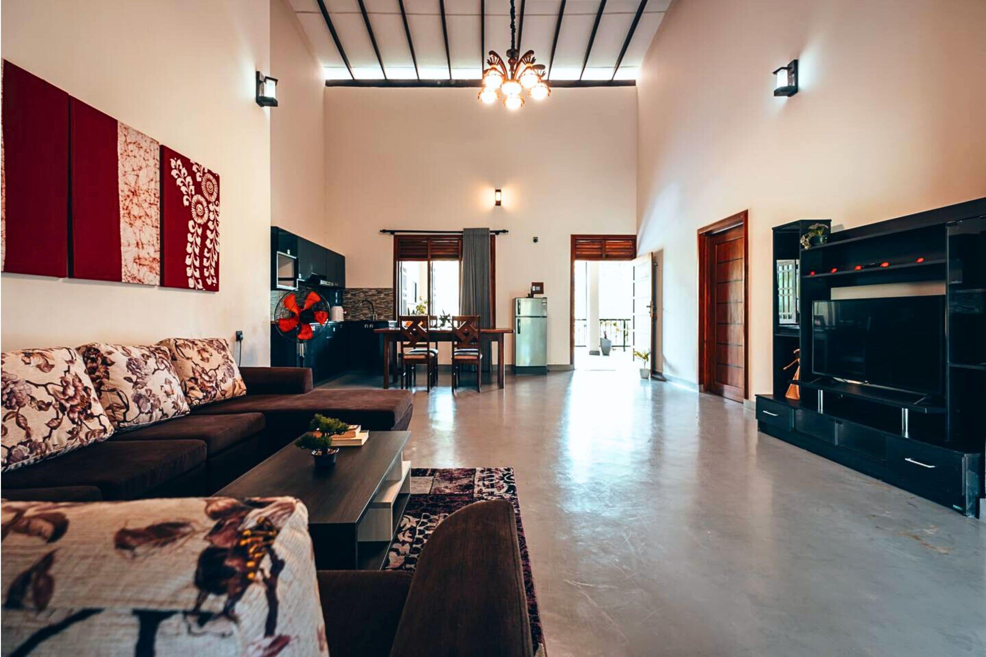 Apartamento Clássico, varanda, vista para o lago | Sala de estar