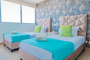 Apartamento Básico | 2 quartos, lençóis de algodão egípcio, roupa de alta qualidade 