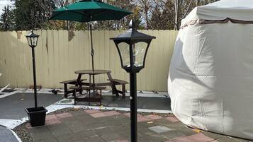 Espaço exterior para banquetes