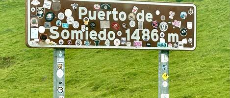 Vista para o campo desde o alojamento