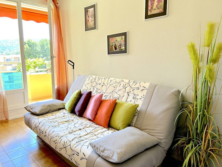 Appartement 2 Pièces Coin Nuit, Balcon Sud, Proche Plage Et Commerces, Garage Inclus, 5 Couchages - Bormes-les-Mimosas