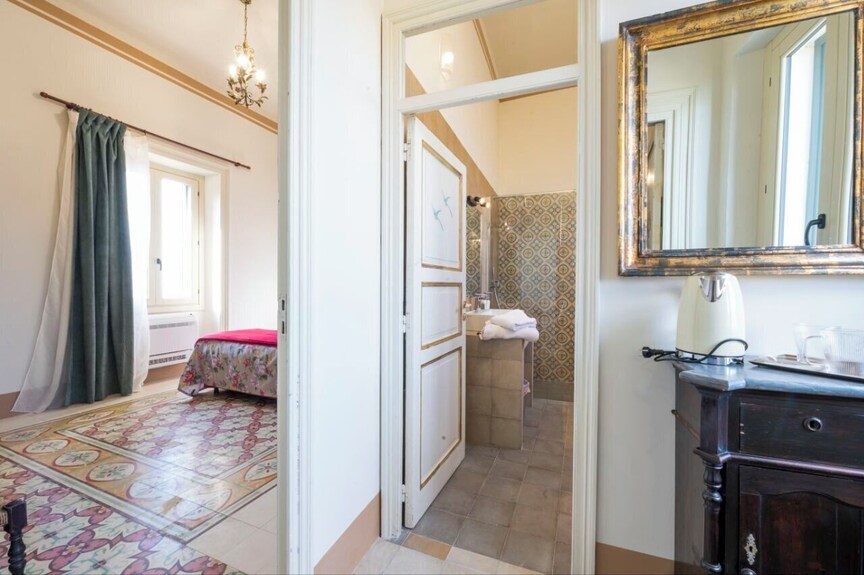 Noble Palace With A Sky View In The Mountains, Near The Historic Center Of Erice - Trapani