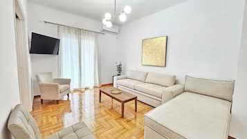 Apartamento Superior, Vista para a cidade | Sala de estar