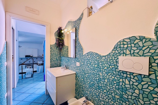 Apartamento, vista para o mar | Casa de banho