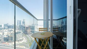 Estúdio Deluxe, 1 cama de casal, varanda, Vista para a cidade | Terraço/pátio interior