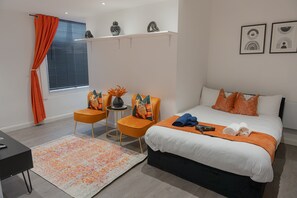 Estúdio | 1 quarto, ferro/tábua de engomar, Wi-fi grátis, roupa de cama fornecida 