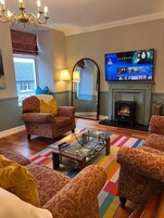 Apartamento Cidade, 2 quartos, não fumadores, Vista para a cidade | Sala de estar | Smart TV, serviços de streaming 