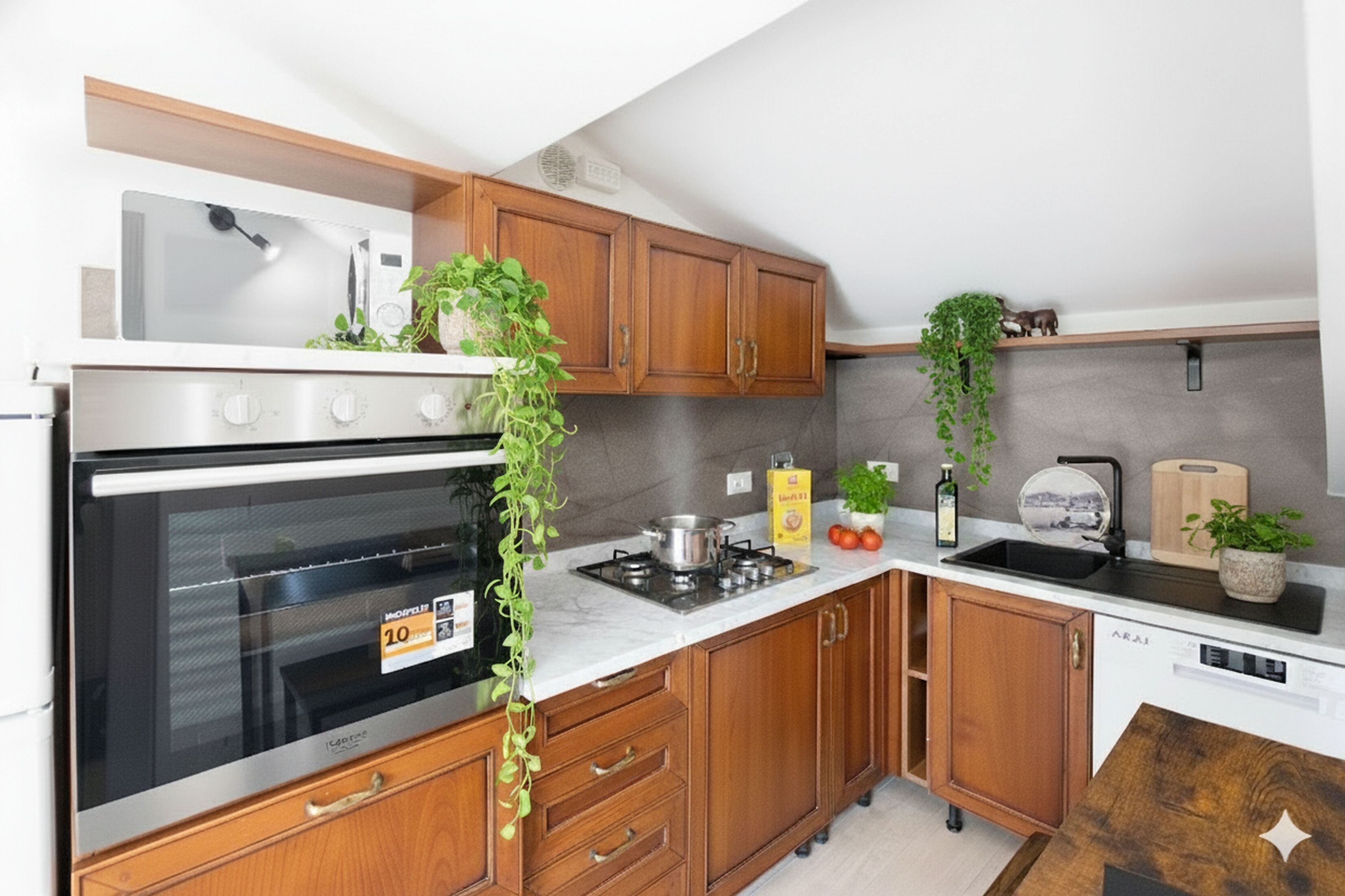 Condo urbano | Cozinha privada | Geladeira grande, micro-ondas, fogão, cooktop