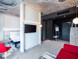 Quarto Premium, 1 cama queen-size e sofá-cama (Premium) | Quartos insonorizados, berços/camas para crianças grátis, Wi-fi grátis
