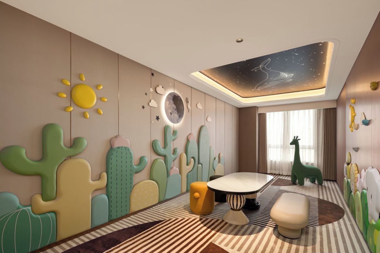 Área de recreio para crianças (coberta)