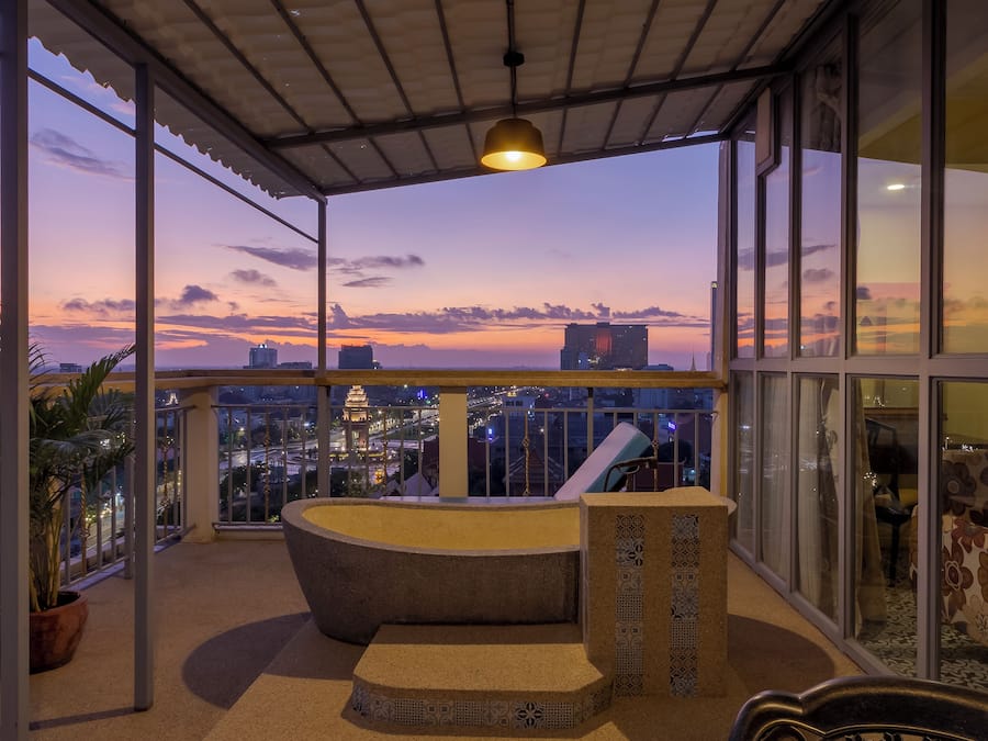 Quarto casal júnior | Terraço/pátio