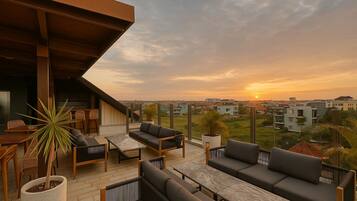 Terraço no piso superior