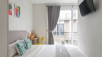 Quarto Duplo Deluxe | Wi-fi grátis, roupa de cama fornecida