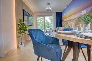 Apartamento conforto, vista para o parque | Individualmente decorados, individualmente mobiliados, Wi-Fi de cortesia