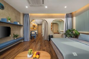 Quarto Familiar, várias camas | Sala de estar