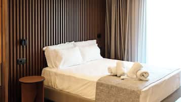 Quarto Duplo ou Twin de Luxo, vista para a piscina | 1 quarto, lençóis de algodão egípcio, roupa de alta qualidade
