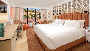 Quarto premier, 1 cama King | 1 quarto, roupas de cama premium, frigobar, cofres nos quartos