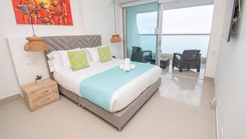 Apartamento | Roupa de alta qualidade, secretária, cortinas/cortinados opacos