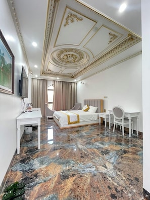 Quarto Duplo de Luxo, varanda, Vista para a cidade | Wi-fi grátis 