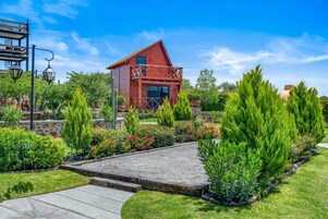 Cabana conforto, sacada, vista para o lago | Vista do quarto