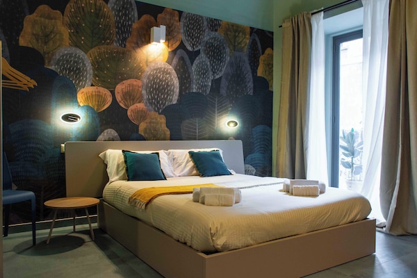 Quarto Duplo Superior, Vista para a cidade | Lençóis de algodão egípcio, roupa de alta qualidade, edredões de penas