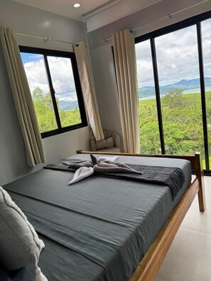 Bungalow Júnior, vista para a baía | Cofre no quarto, Wi-fi grátis, roupa de cama fornecida