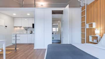 Estúdio Familiar, varanda | Ferro/tábua de engomar, Wi-fi grátis