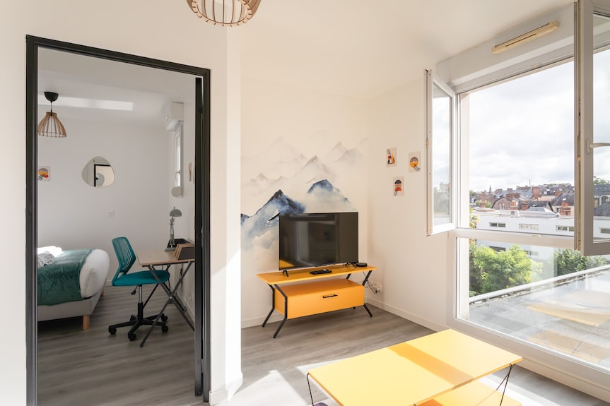 L'atelier - Appt 2 Chambres Avec Parking - Rennes