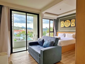 Apartamento, 1 quarto | Cofres nos quartos, quartos à prova de som, Wi-Fi de cortesia